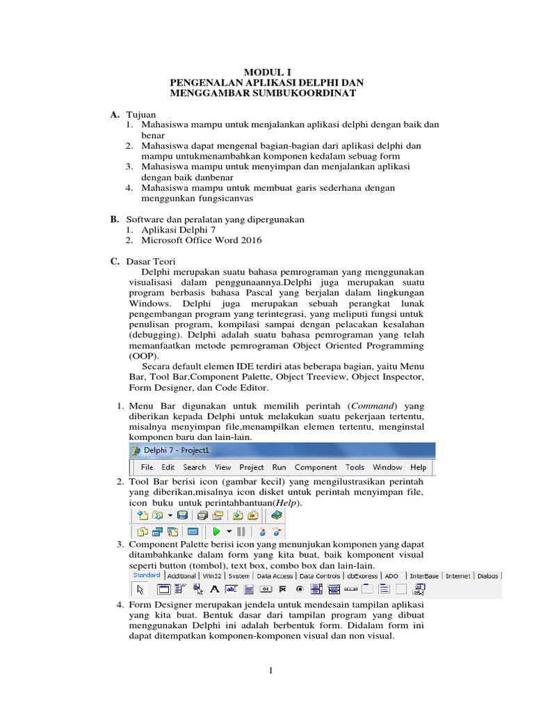 Modul Praktikum Grafika Komputer (TI-S1) | PDF | Karier & Perkembangan ...