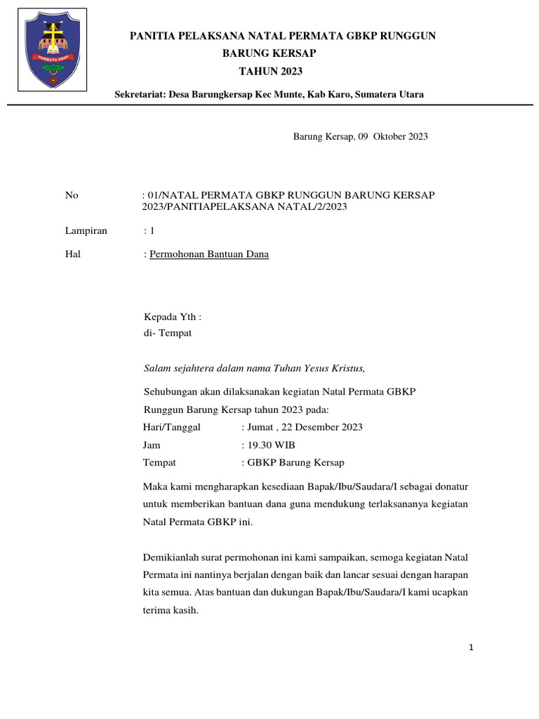 Proposal Natal | PDF | Griya & Taman