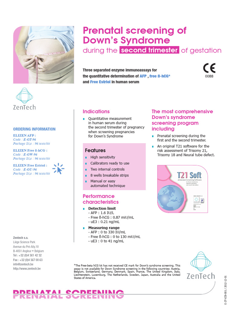 E - 2T - VZB - 001 - PRENAT - 2trim - v3 (Triple Test) | PDF | Medical ...