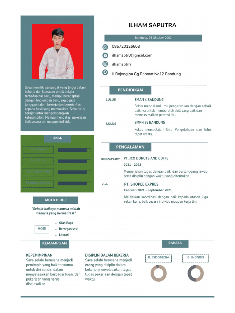 CV Ilham Saputra - PDF.PNG | PDF