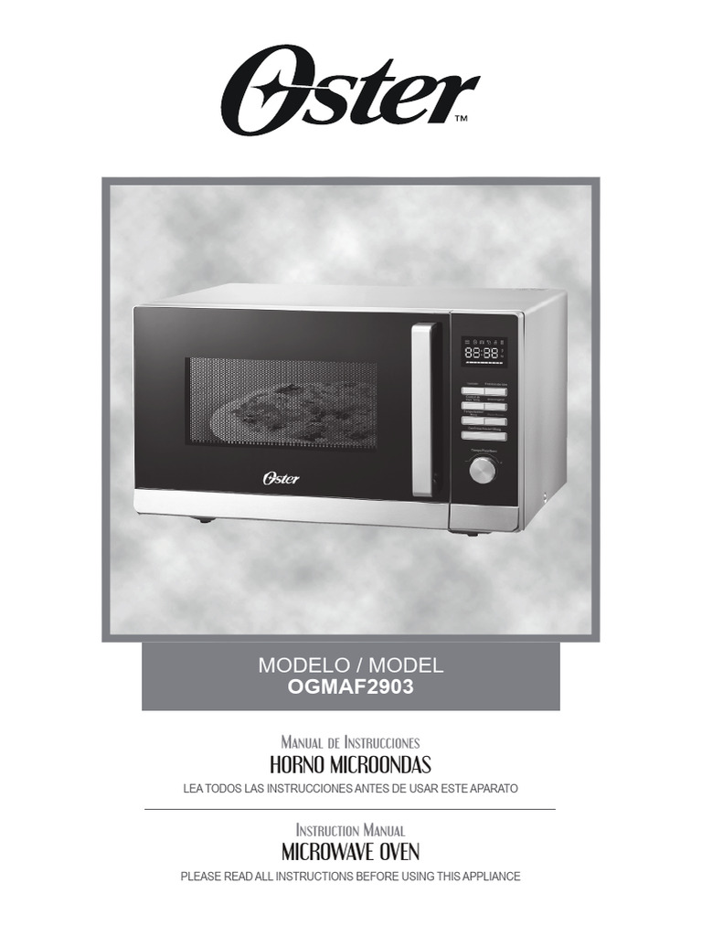 Ogmaf2903 User Manual | PDF | Hirviendo | Enchufes y tomas de corriente alterna