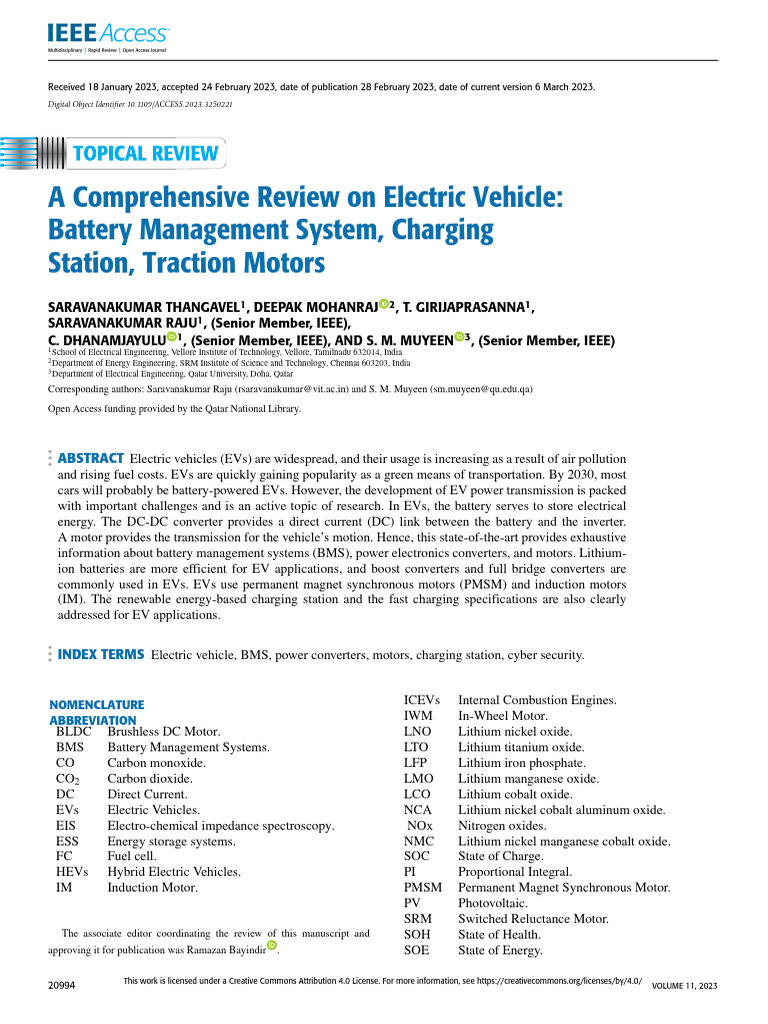A Comprehensive Review On Electric Vehicle Battery Management System ...