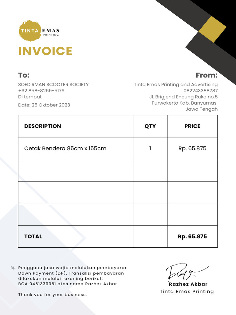 Contoh Invoice | PDF