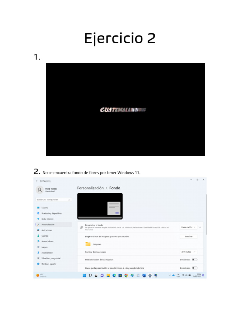 Ejercicio 2 | PDF | Informática