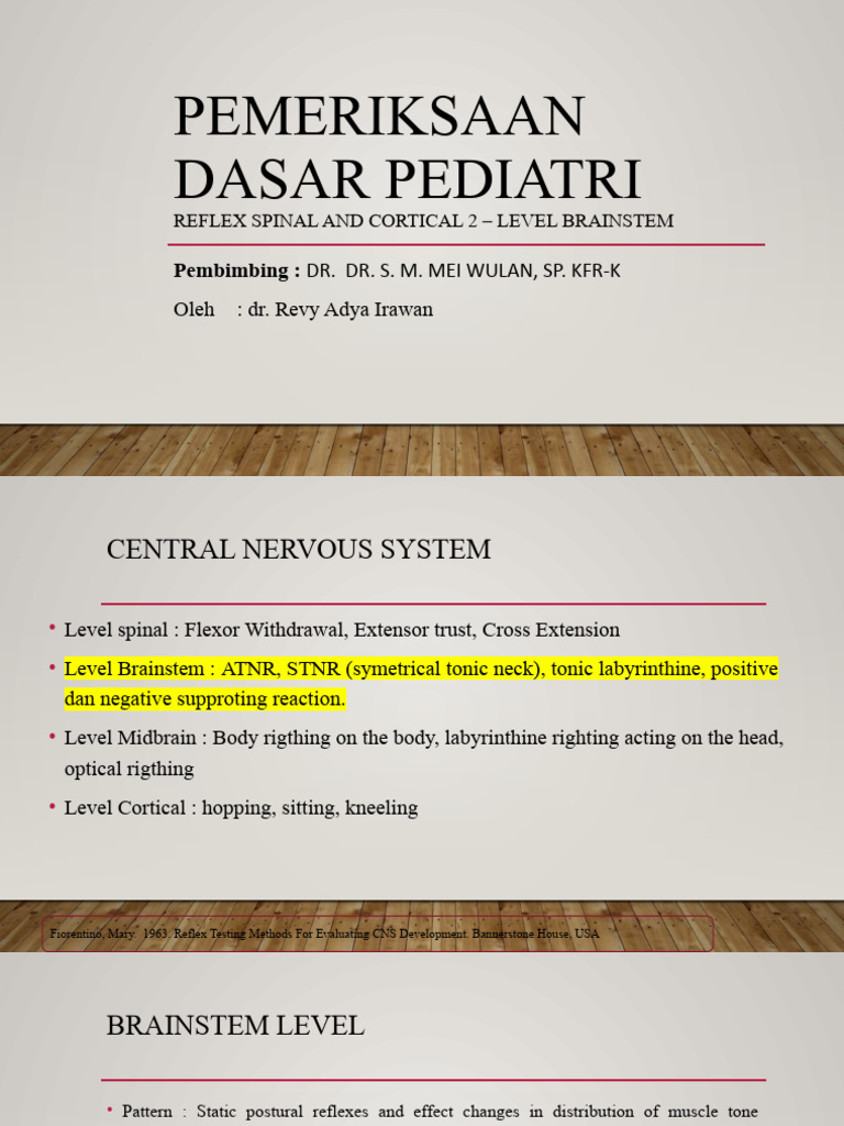 Pemeriksaan Reflex Level Brainstem - Rev | PDF