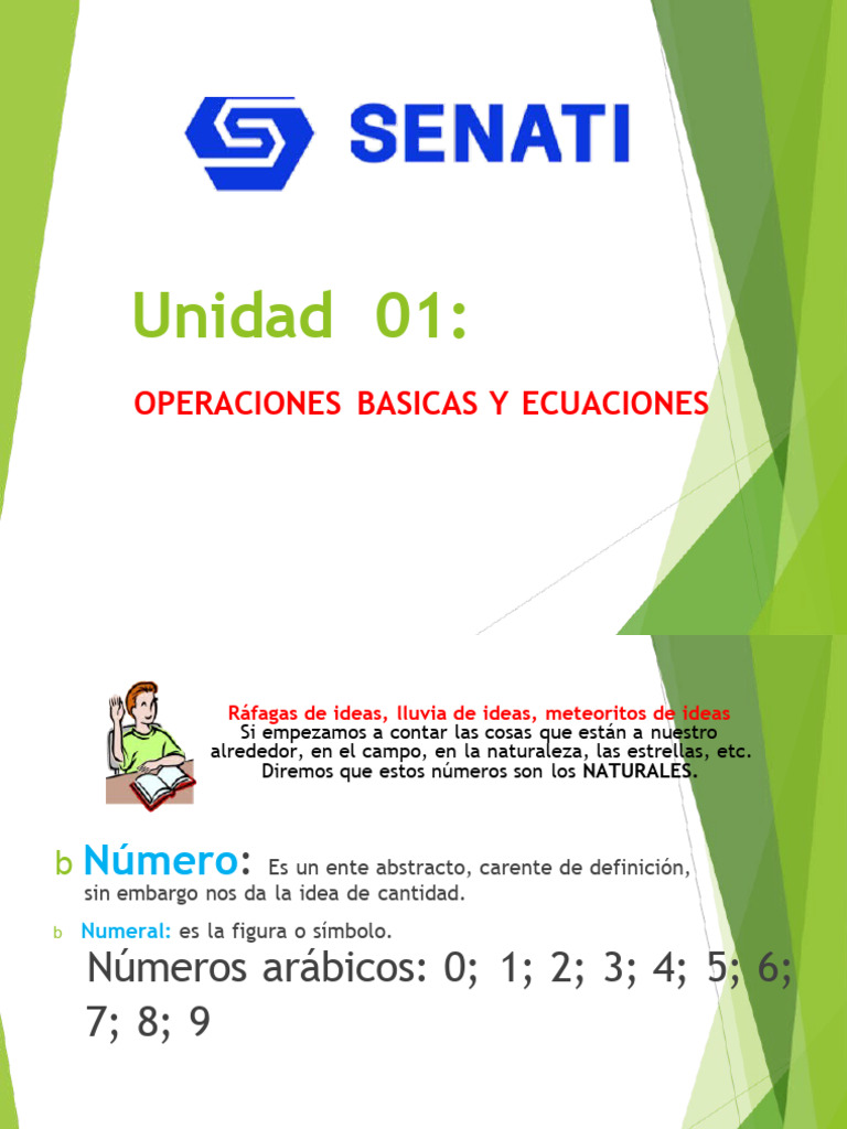 Sciu-163 Presentación U1 | PDF | Número natural | Ecuaciones