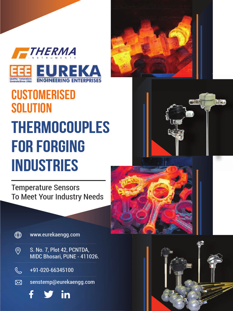 Custom Thermocouples for Forging | PDF | Pipe (Fluid Conveyance) | Thermocouple