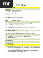 Modul Ajar Deep Learning Bahasa Inggris Kelas - 9 - P12 2025 | PDF