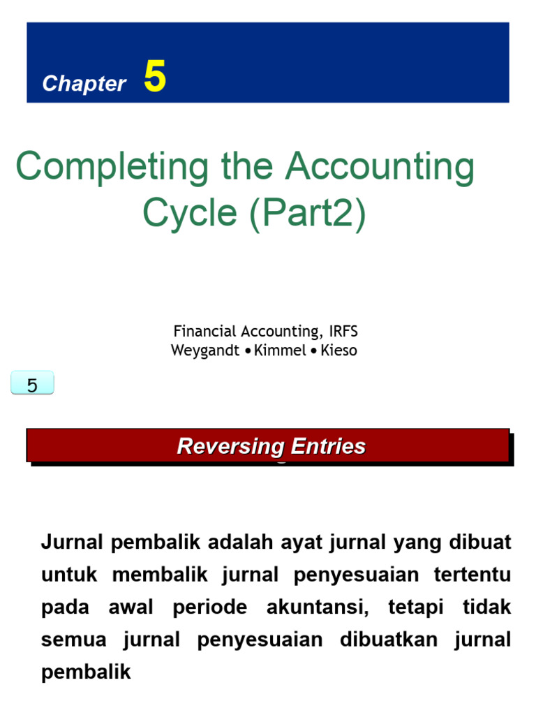 5 Completing The Accounting Cycle (Part 2) - Power Point | PDF