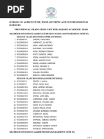 First Provisional List of Graduands For The 57th Graduation Ceremony 25 | PDF | Academic Degree ...