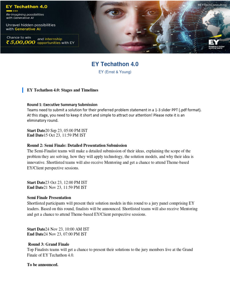EY Techathon 4 | PDF