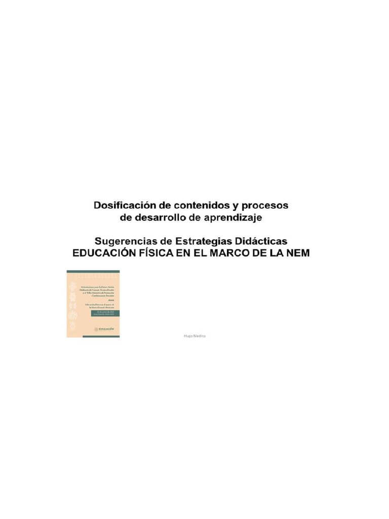 Dosificación de Contenidos y Procesos de Desarrollo de Aprendizaje | PDF