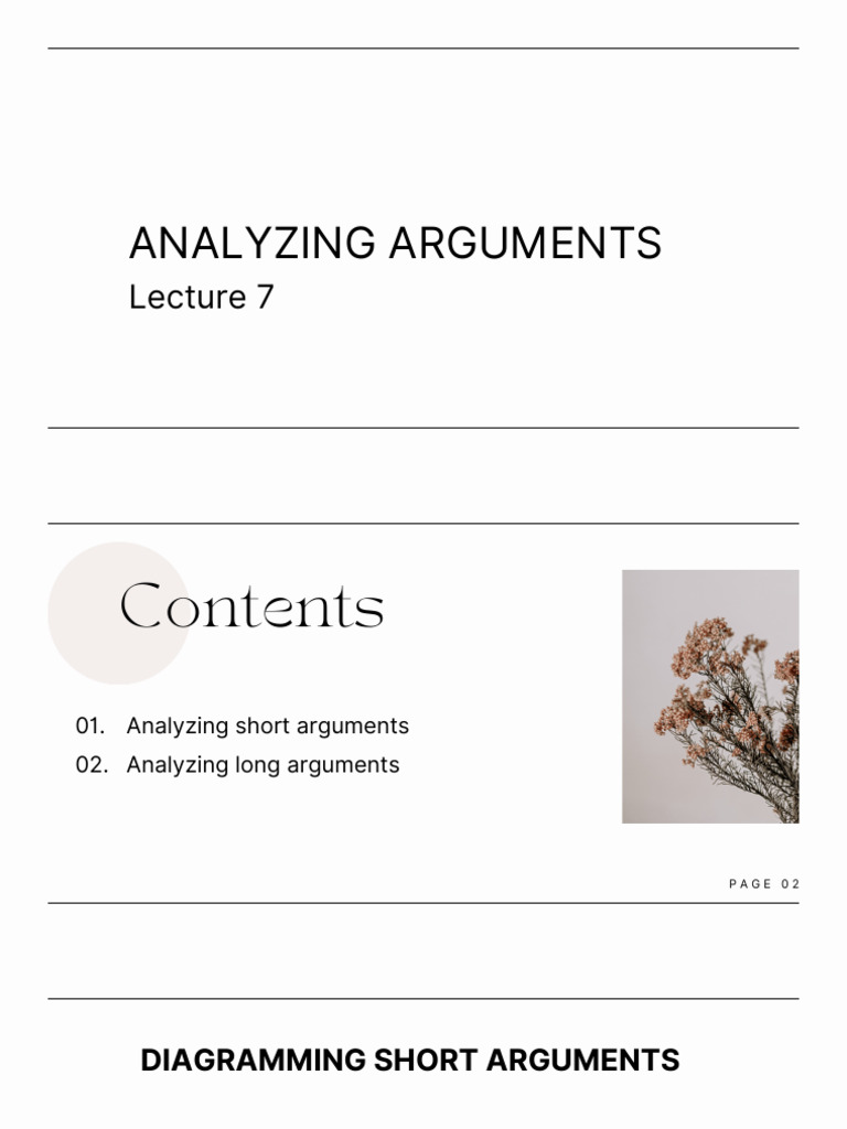 Analyzing Arguments | PDF