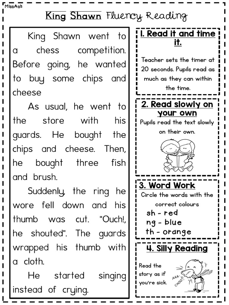 King Shawn Fluency Reading Activities | PDF | Language Arts & Discipline