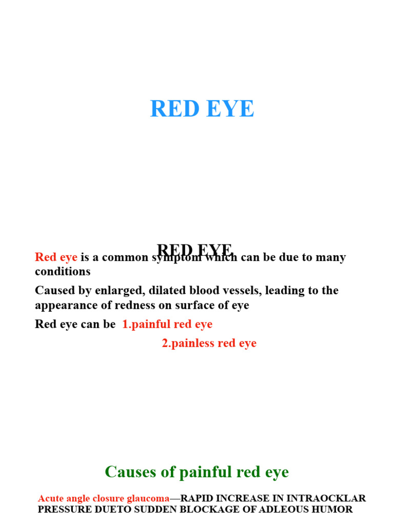 Red Eye | PDF