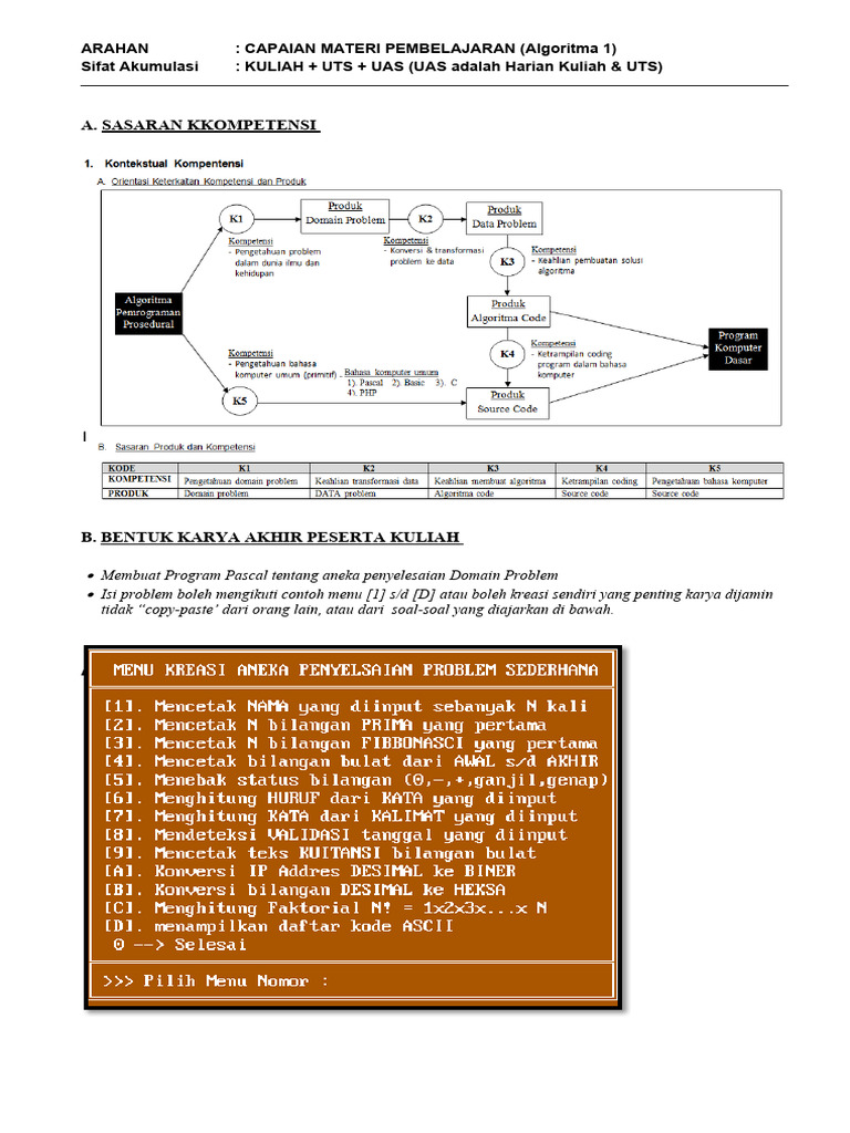 2023-Kasus Capaian Pembelajaran Algoritma-1 | PDF