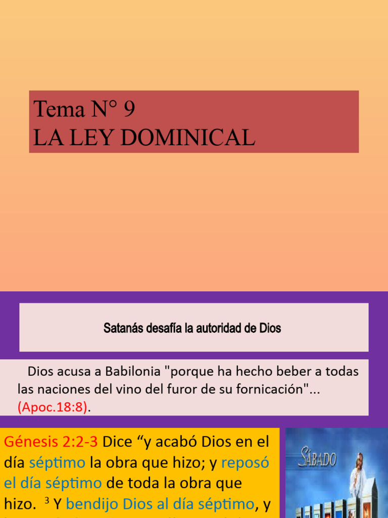Las Leyes Dominicales | PDF
