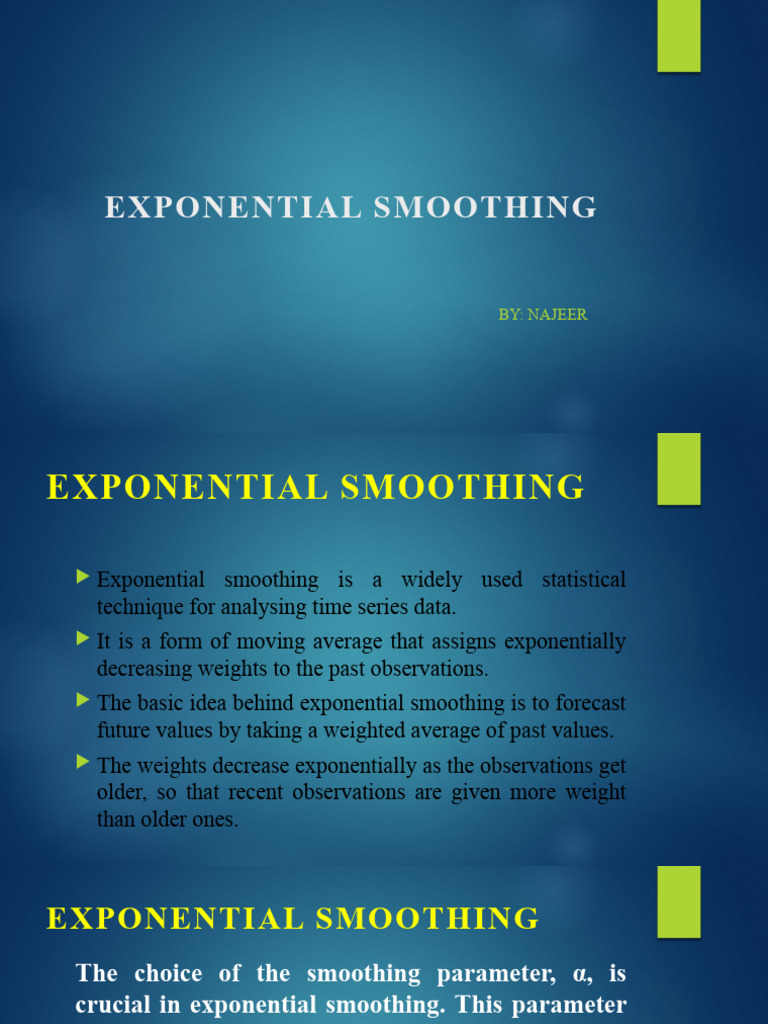 Exponential Smoothing | PDF | Applied Statistics | Statistics
