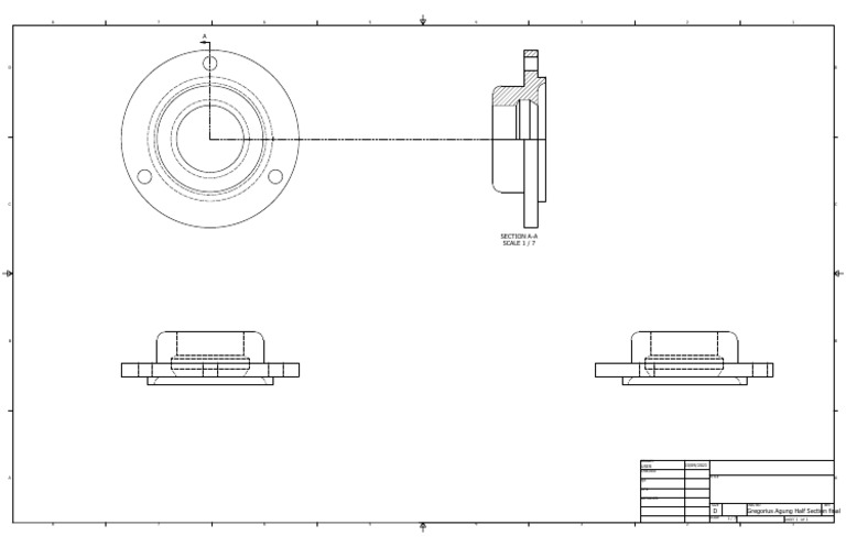 Half Section Drawing Details | PDF