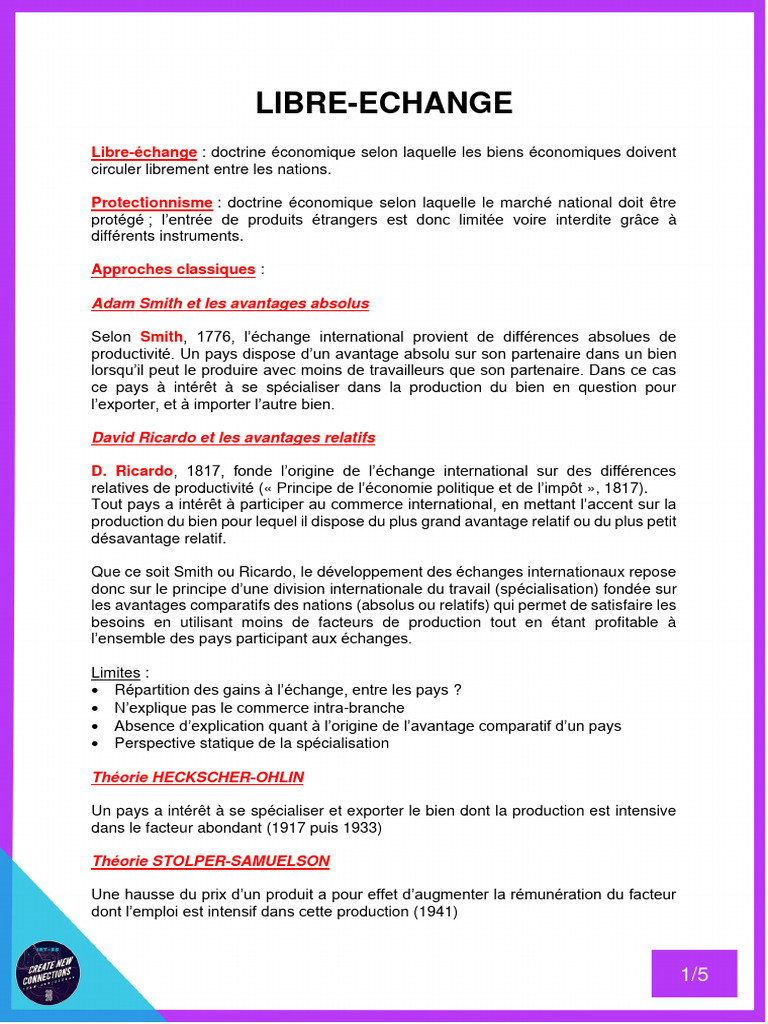 Libre Echange | PDF | Finance et gestion monétaire