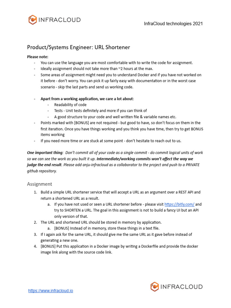 Product Engineer Assignment. | PDF