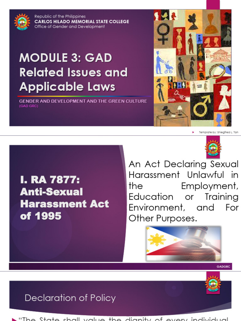 Module 3 Gad Related Issues and Applicable Laws | PDF | Human ...