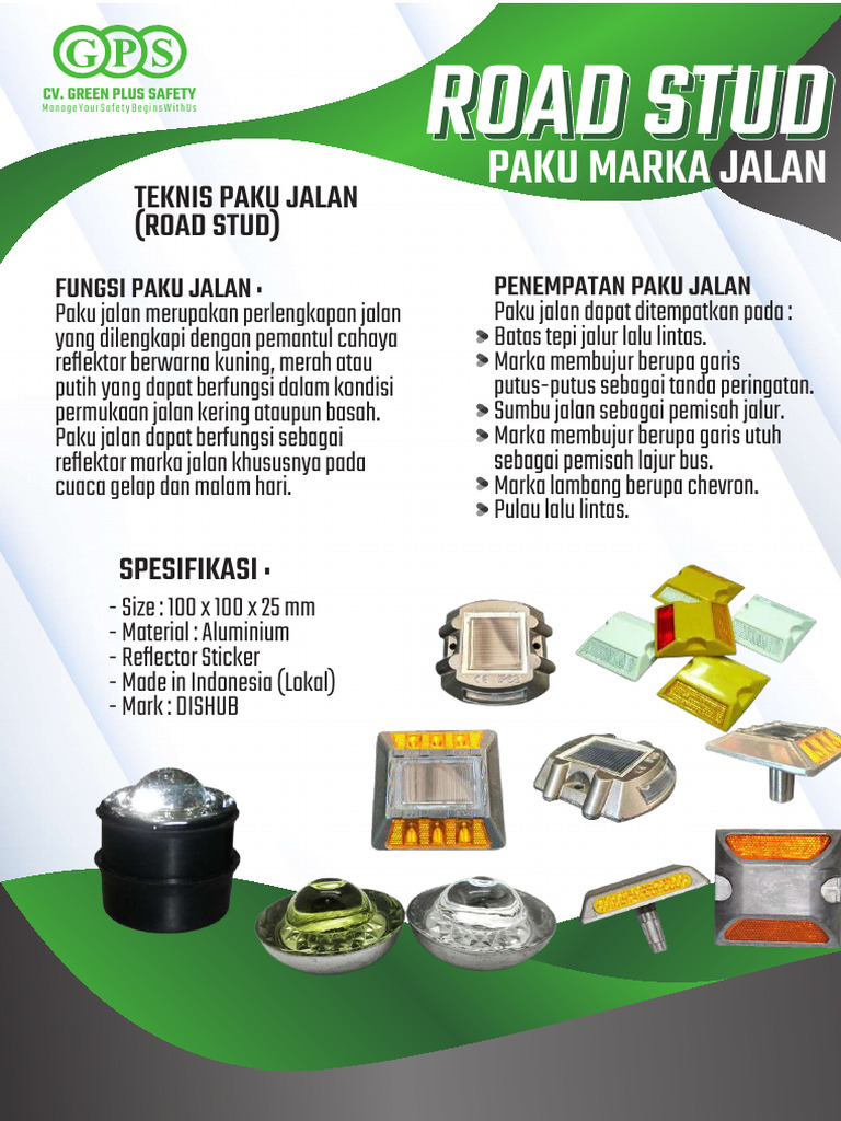 2a. Brosur Glass Road Stud | PDF