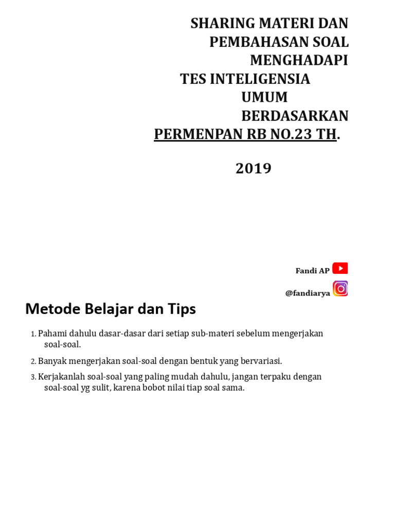 Materi TIU | PDF | Seni & Disiplin Bahasa