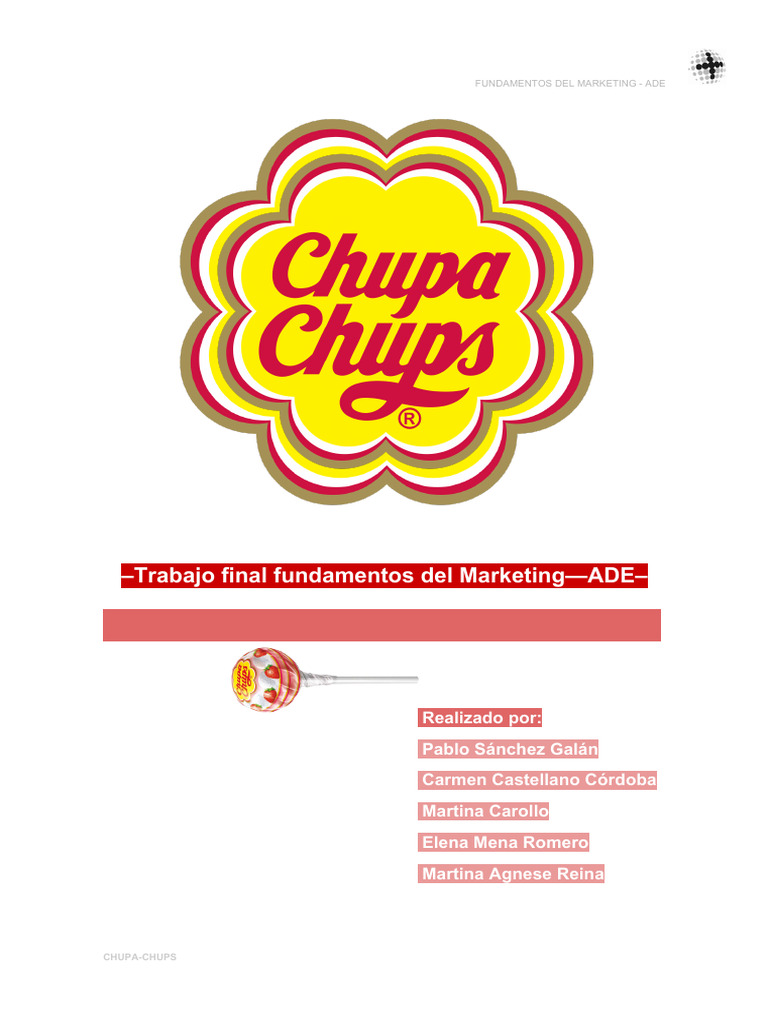 Chupa Chups | PDF | Marketing | Producto (Negocio)