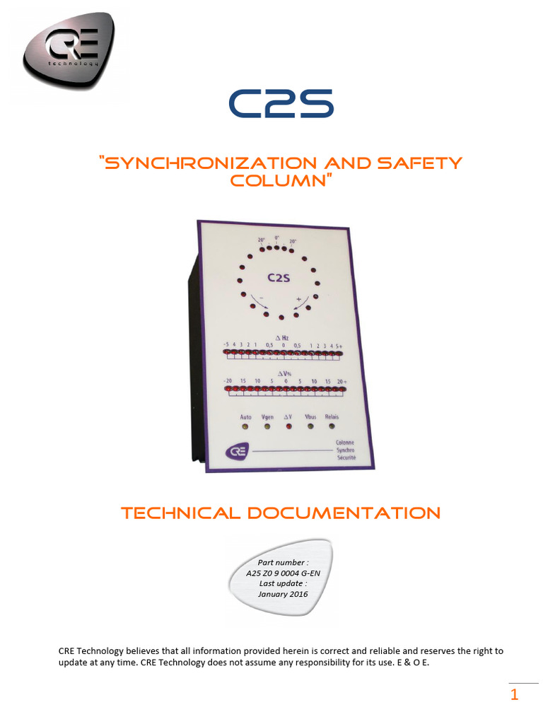 C2S Synchronization Safety Guide | PDF