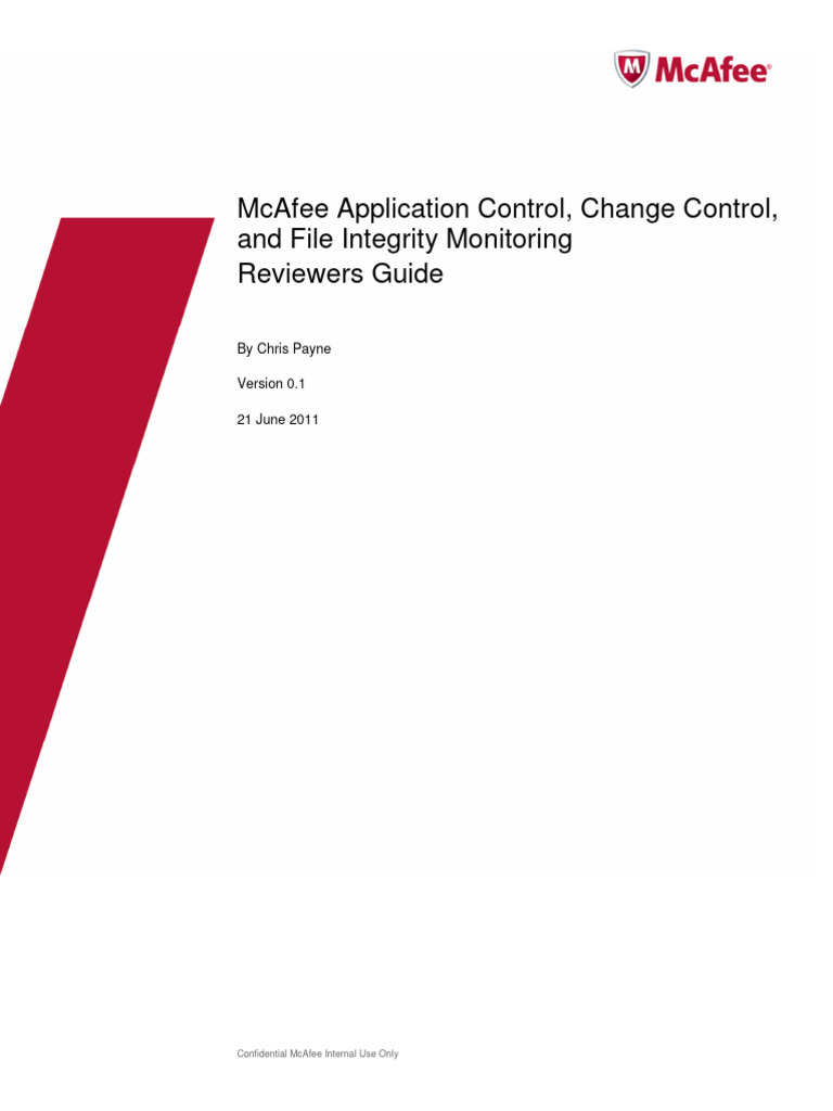 McAfee Solidcore Reviewers Guide | PDF | Installation (Computer ...