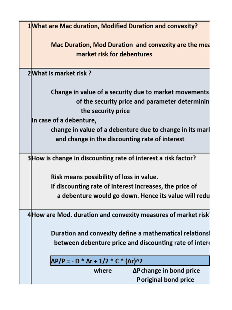 Interest Rate Risk Notes | PDF | Bond Duration | Bonds (Finance)