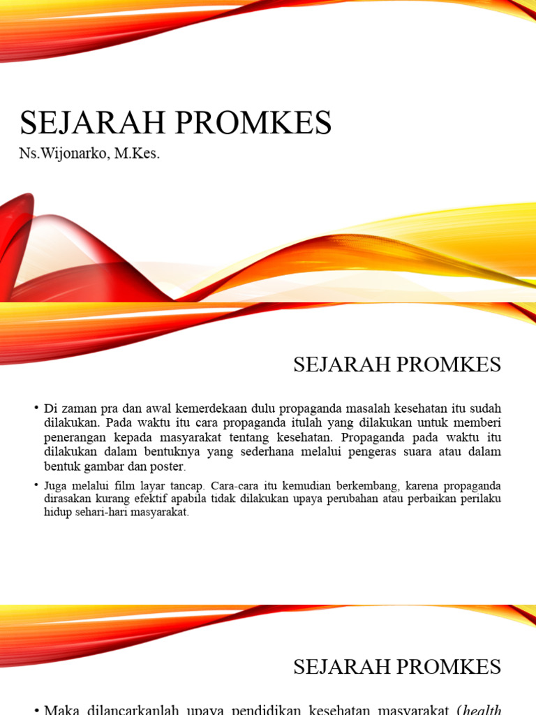 Sejarah - Promkes | PDF