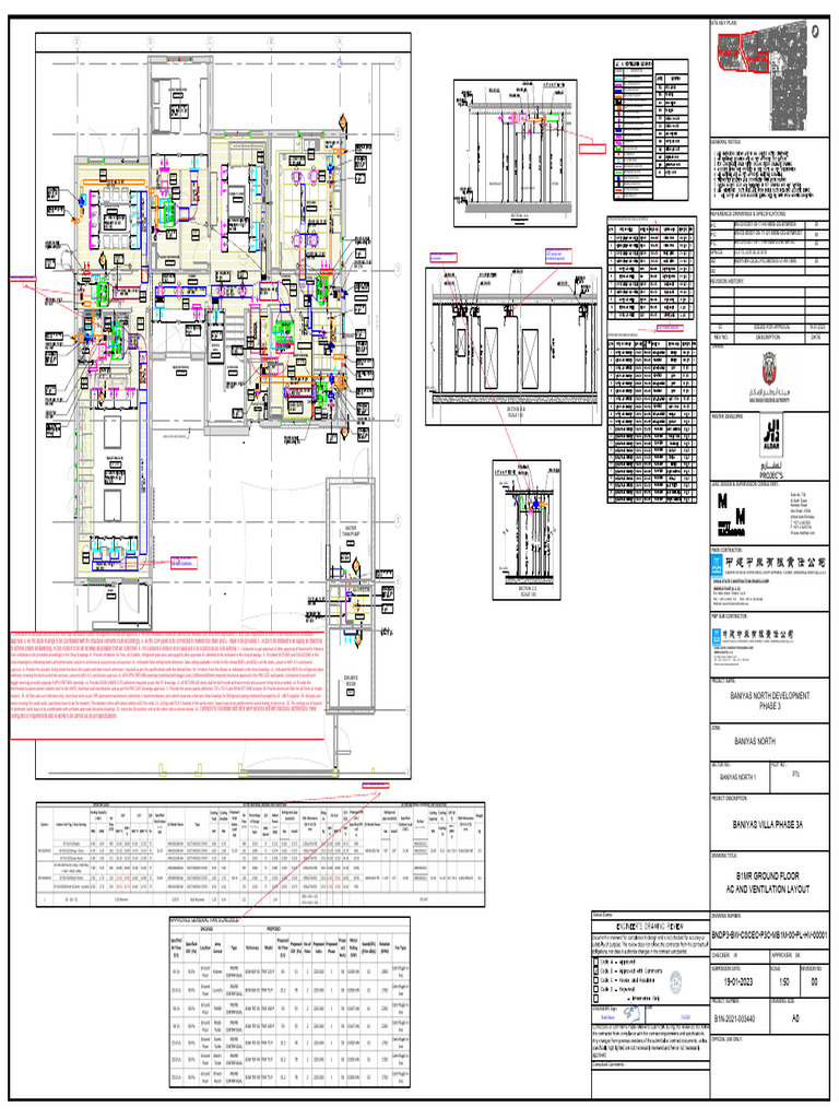 BNDP3 BW Cscec P3C MB1M 00 PL HV 00001 - P00 | PDF | Duct (Flow) | Civil Engineering