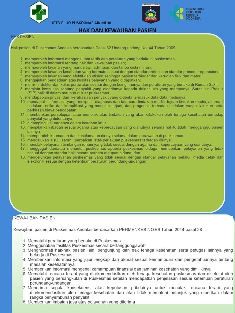 Poster Hak Dan Kewajiban | PDF