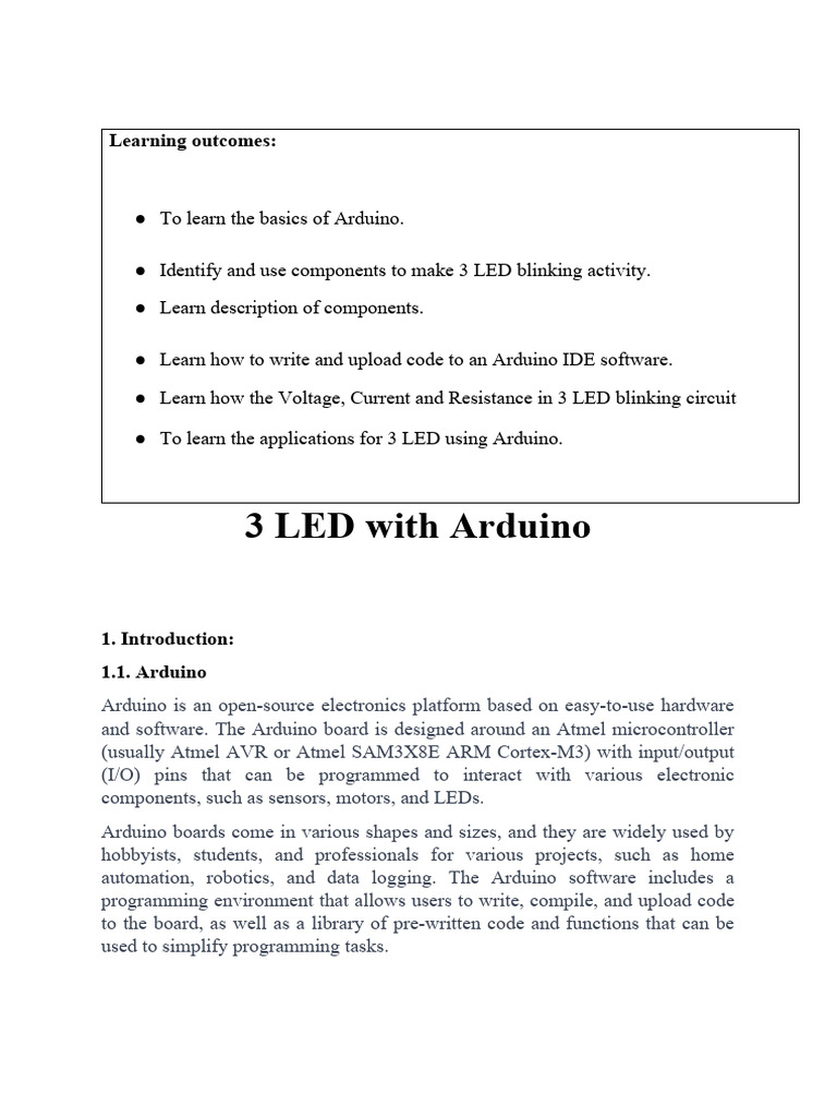 E-Book 3 LED Blinking | PDF