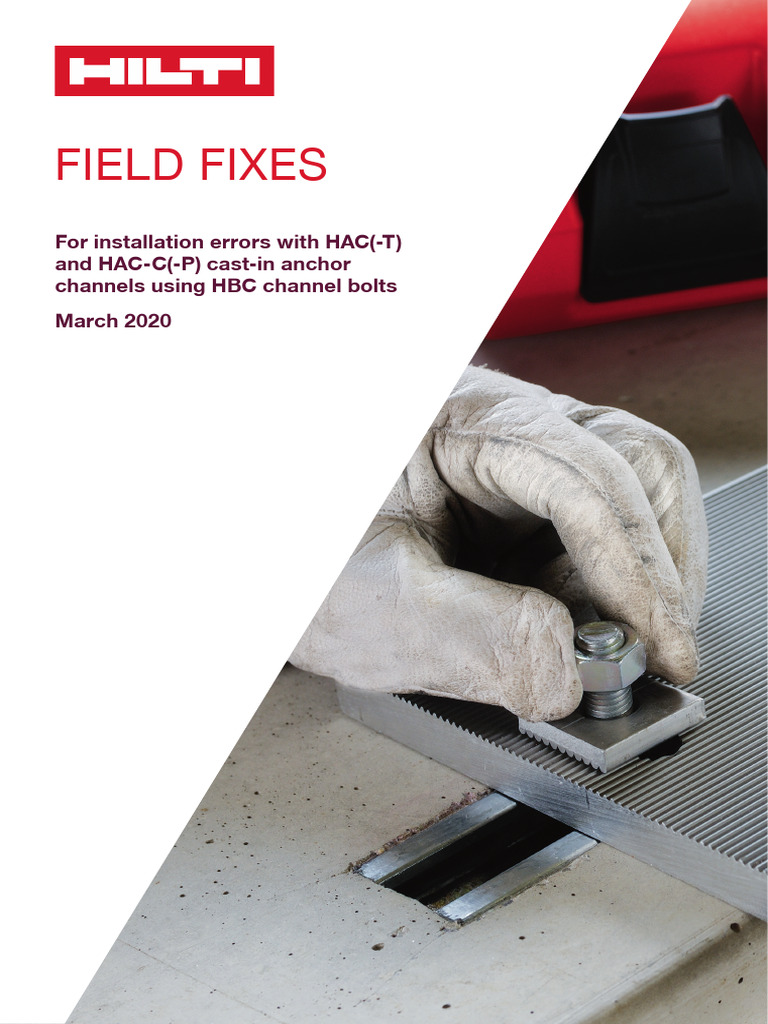 HILTI Field Fixes March 2020 | PDF