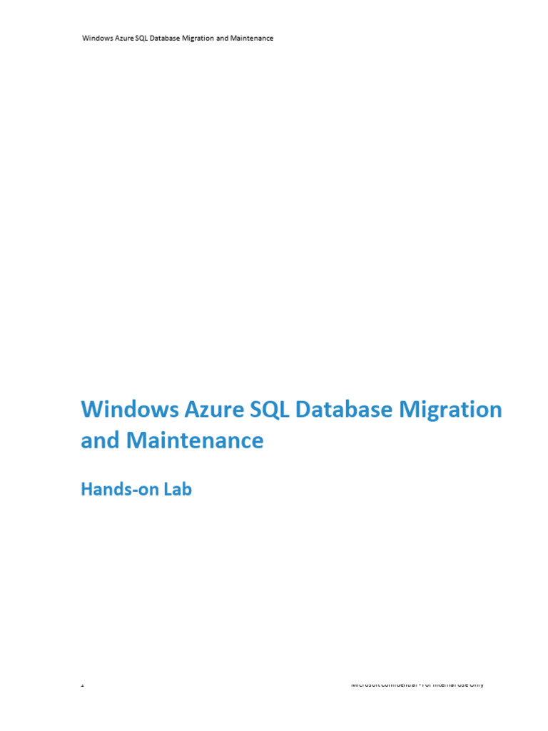 Lab2-SQL Database Migration and Maintenance | PDF | Databases ... Lab2-SQL Database Migration and Maintenance | PDF | Databases ...