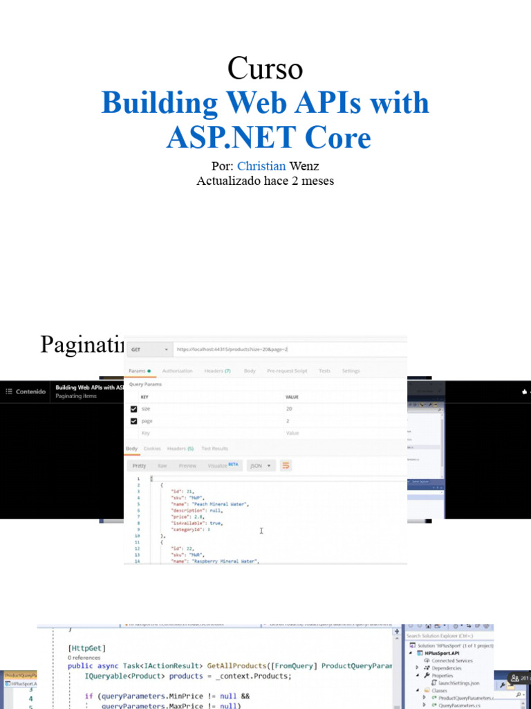 Curso Building Web APIs With ASP - NET Core | PDF