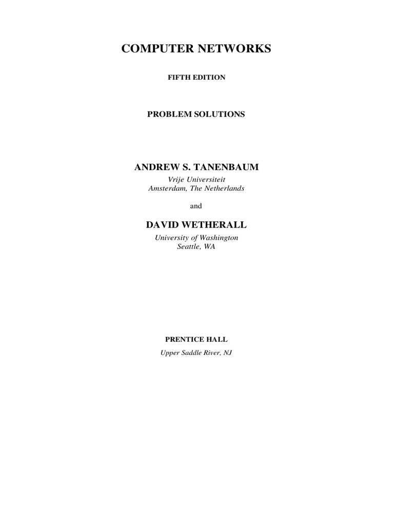 5th Edition Solution Manual Compress | PDF