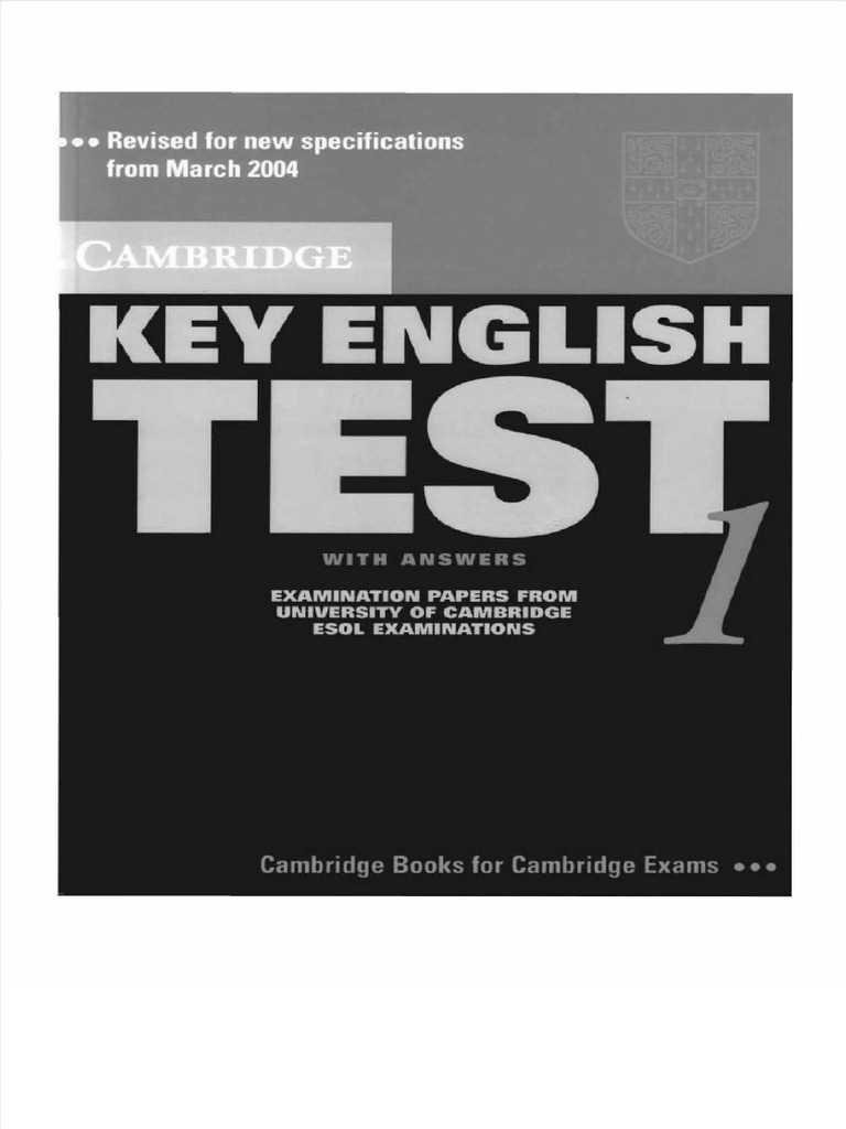 Cambridge KET 1 | PDF