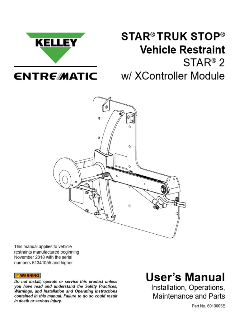 Star 2 W/ Xcontroller Module: Star Truk Stop Vehicle Restraint | PDF