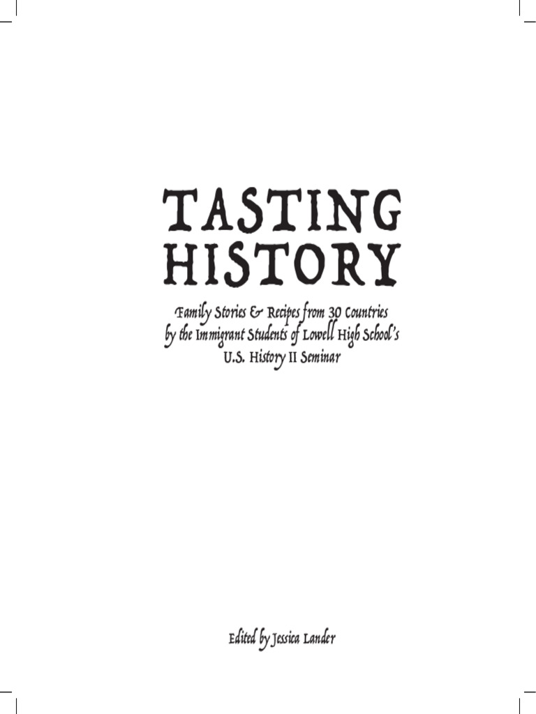 Selections From Tasting History | PDF | Teaspoon | Food And Drink ...