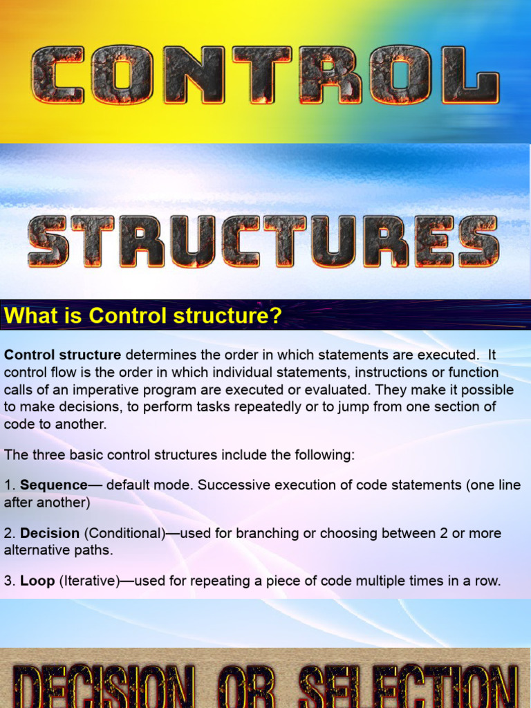 Control Structure | PDF