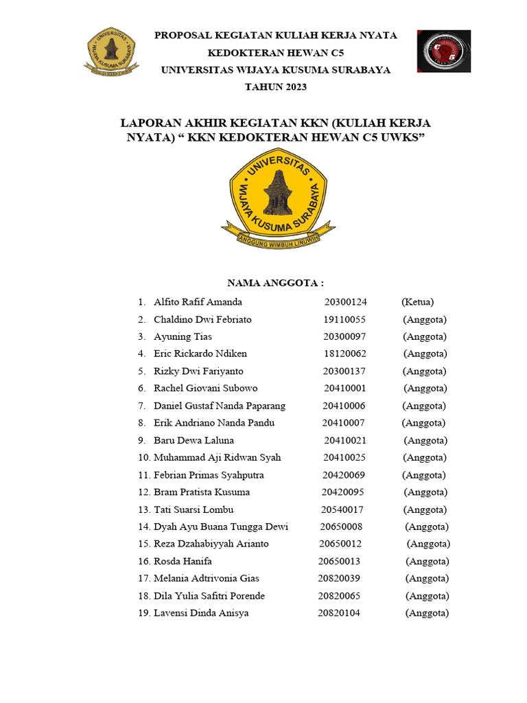 Laporan Akhir Kegiatan KKN | PDF | Ilmu Sosial Laporan Akhir Kegiatan KKN | PDF | Ilmu Sosial