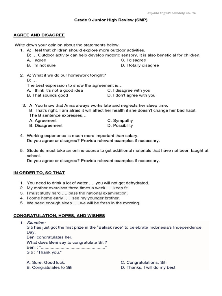 Grade 9 Review | PDF Grade 9 Review | PDF