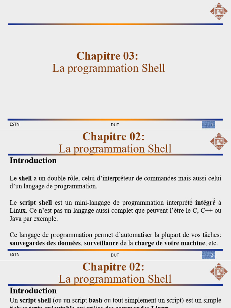 Commands & Programmation - Cours | PDF | Études des langues étrangères | Méthodes et références ...