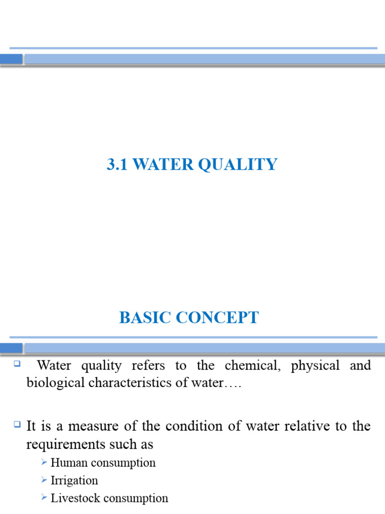 Water Quality & Treatment | PDF | Wellness | Science & Mathematics