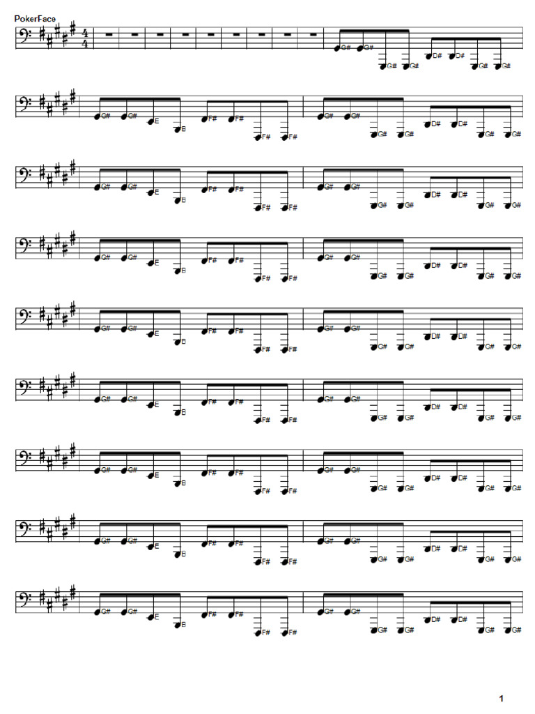 PokerFace Bass | PDF