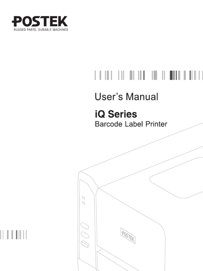 Postek Printer User's Manual | PDF